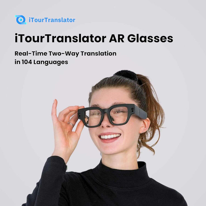 iTour Smart AR Glasses | Real-Time Translation & Built-in Teleprompter