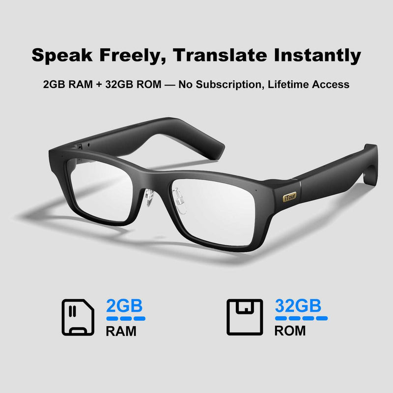 iTour GO2 Smart AI Translation Glasses for Real-Time Language Translation